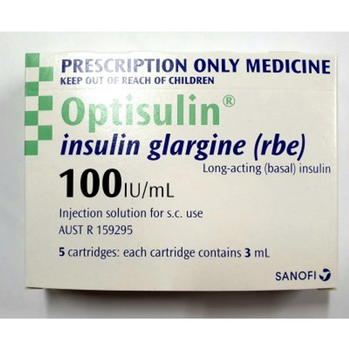 Glargine (Optisulin solostar) 100IU/ml 3ml – Pet Furmacy